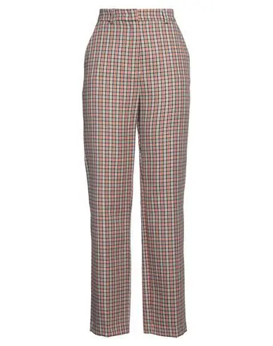 Beatrice B Straight-leg Checked Pants