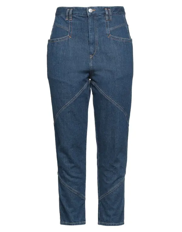 Isabel Marant Étoile Tapered Leg Jeans In Dark Wash Denim