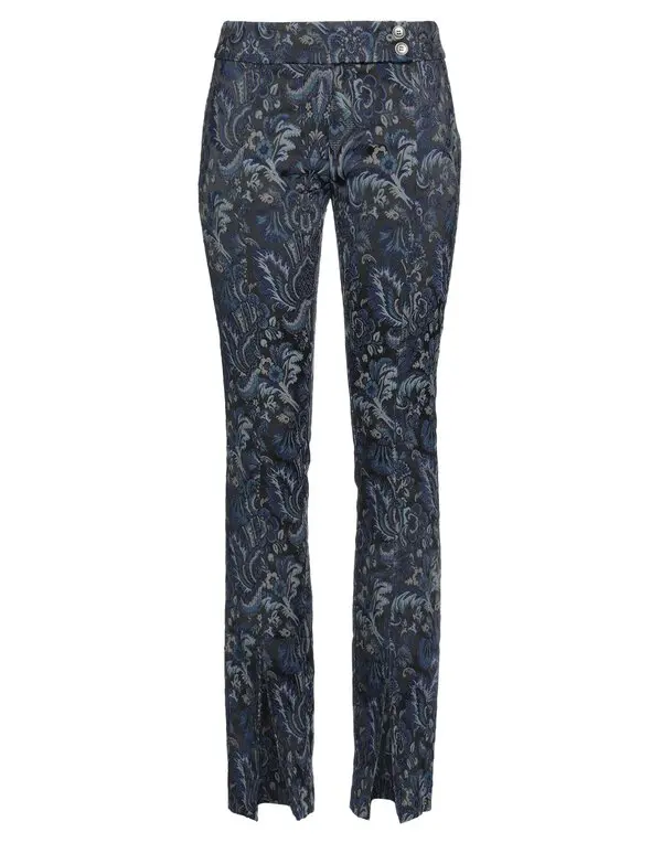 8PM Slim-leg Floral Design Pants
