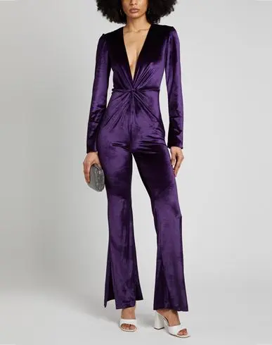 JIJIL Chenille Long Sleeve Jumpsuit