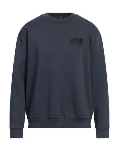 Roberto Cavalli Sweatshirt In Polyester And Cotton - Navy