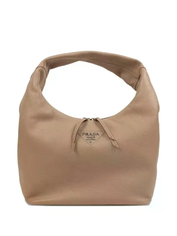 Prada Leather Shoulder Bag - Neutrals