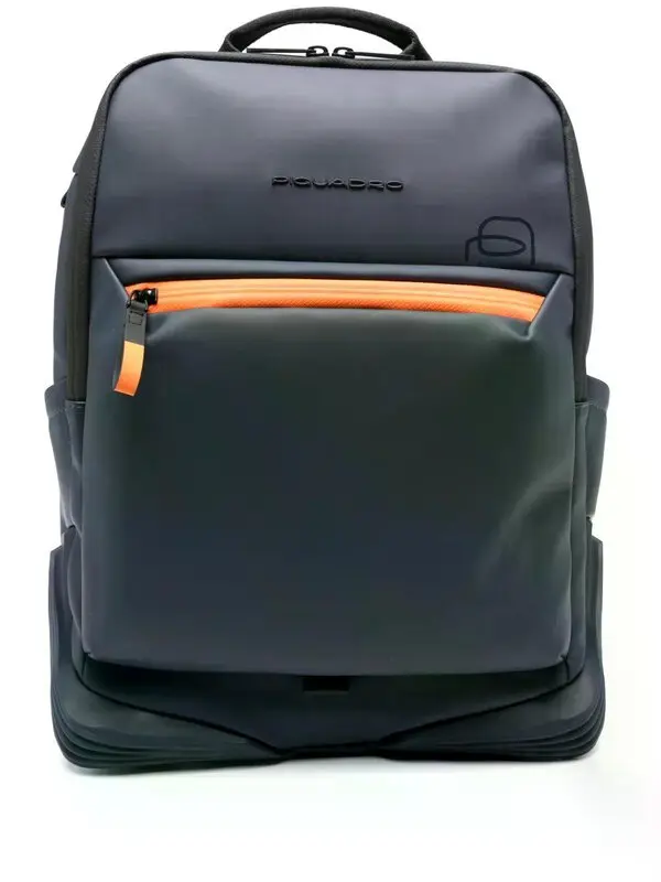 PIQUADRO Water-resistant Laptop Backpack - Blue