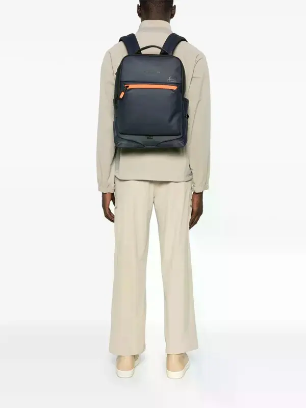 PIQUADRO Water-resistant Laptop Backpack - Blue