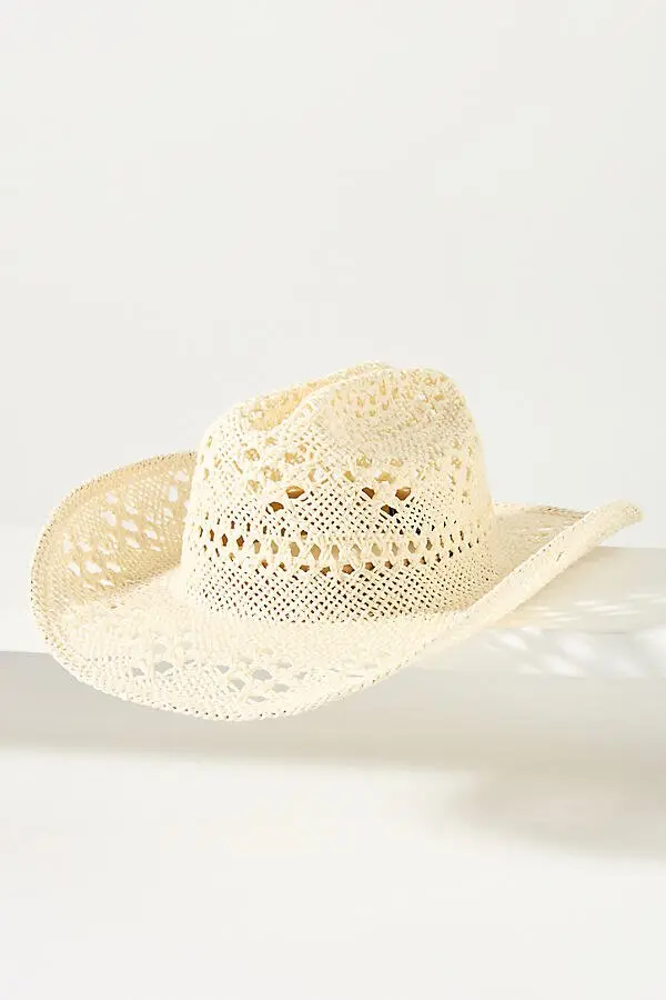 WYETH Diego Cutout Straw Rancher - Ivory