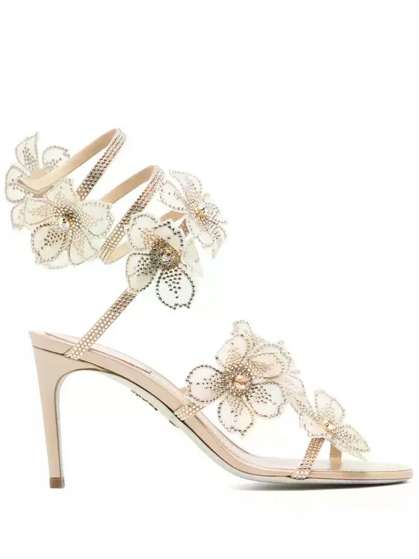 Rene Caovilla 80mm Flower Sandals