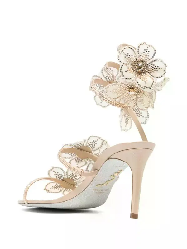 Rene Caovilla 80mm Flower Sandals