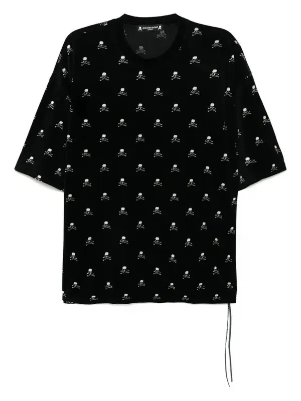 MASTERMIND WORLD Velvet Logo-print T-shirt