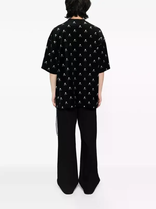 MASTERMIND WORLD Velvet Logo-print T-shirt