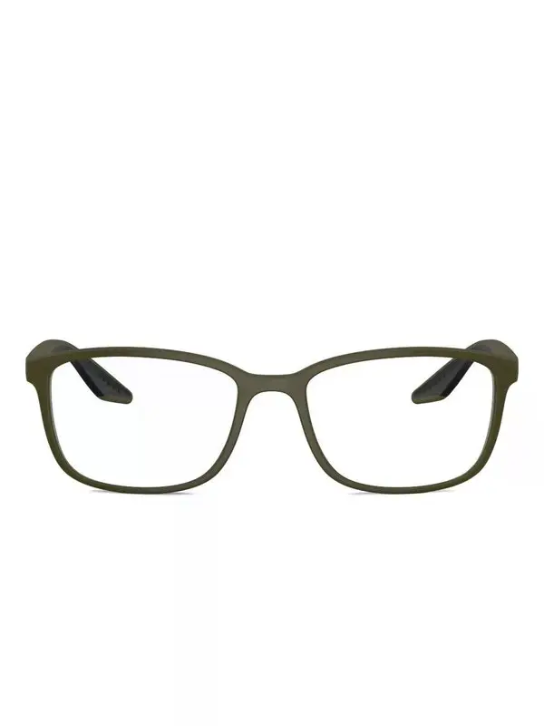 Prada Rectangle-frame Eyeglasses - Green
