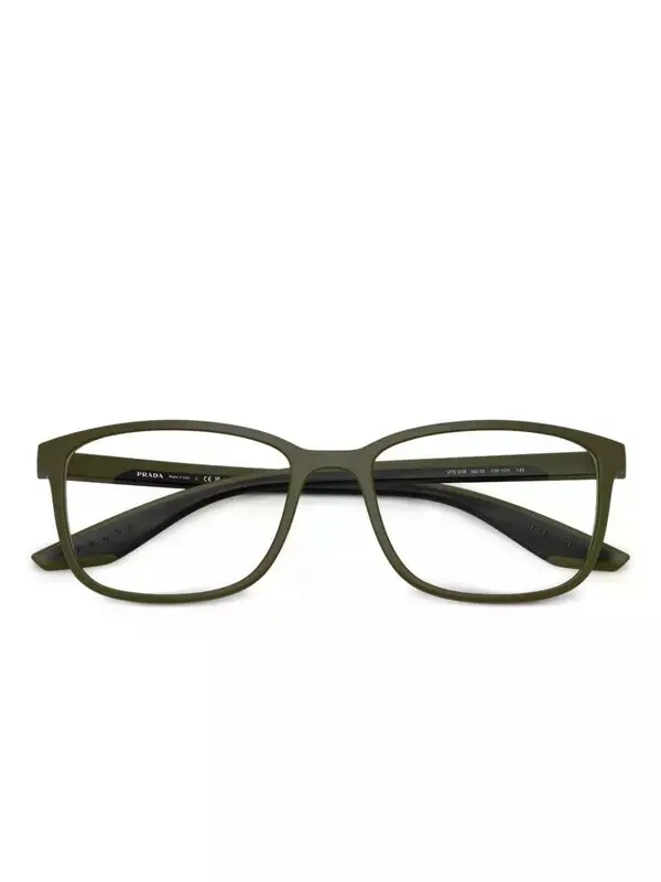 Prada Rectangle-frame Eyeglasses - Green