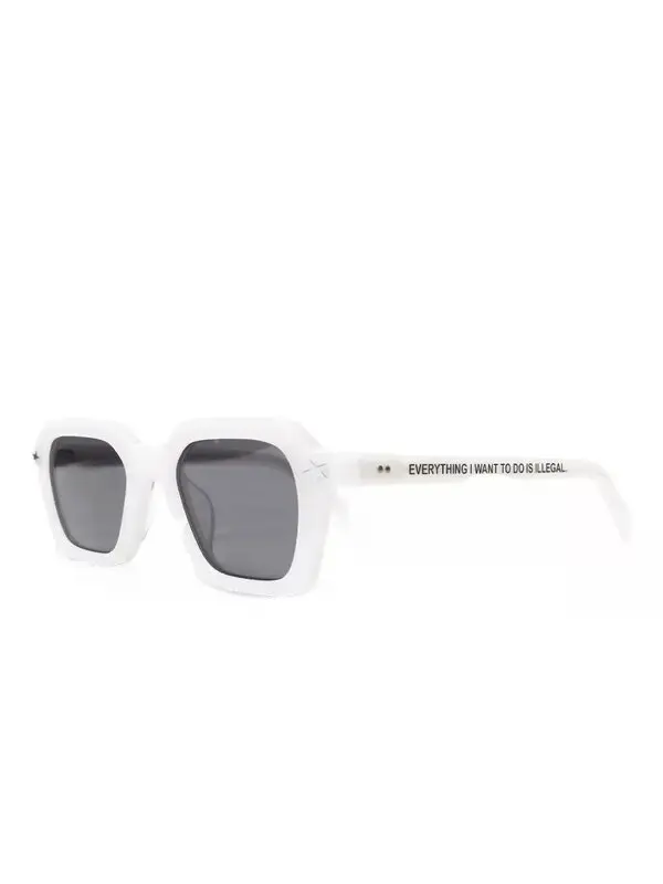 PLEASURES X Akila Era Sunglasses - White