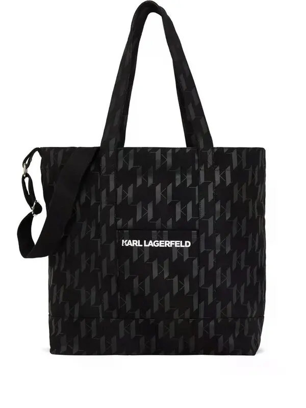 Karl Lagerfeld K/monogram Extra Large Tote - Black