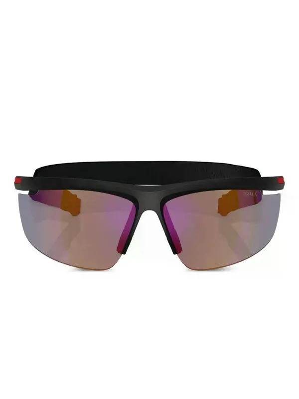 Prada Shield-frame Sunglasses - Black