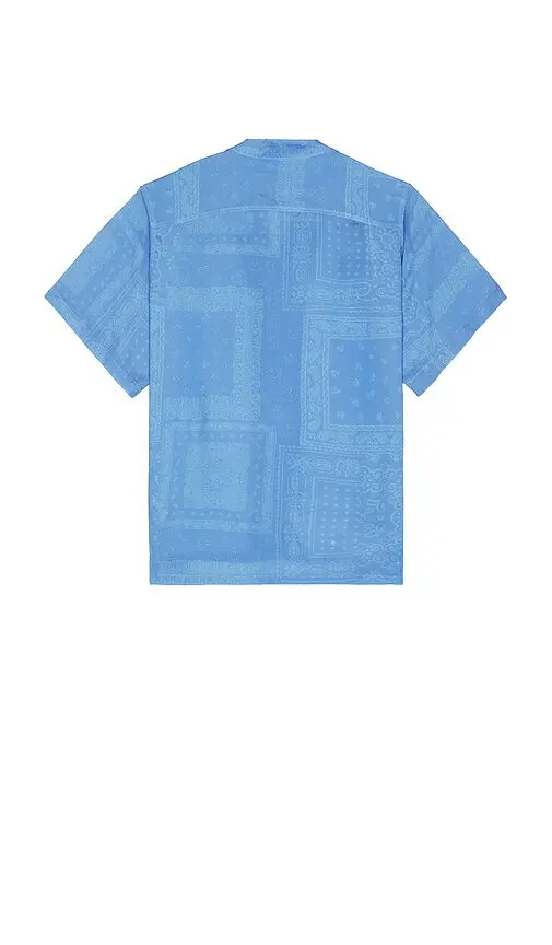 BATHER Cornflower Tonal Bandana Camp Shirt