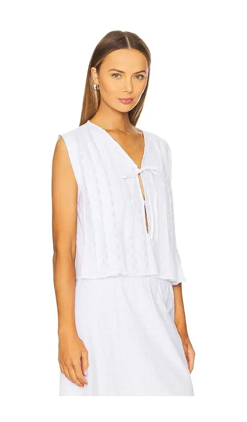 Lna Kala Eyelet Top