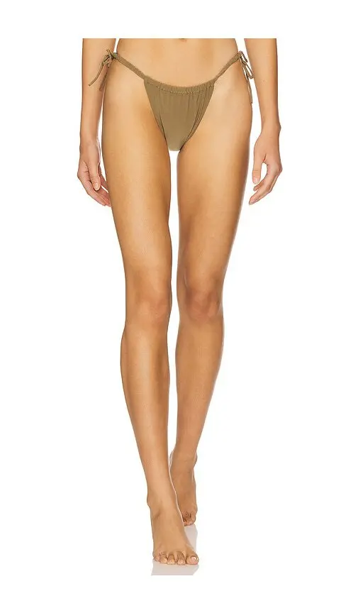 MONTCE Brasil Scrunch Bikini Bottom - Khaki