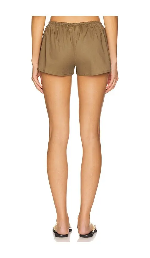 MONTCE Low-rise Drawstring Shorts - Khaki