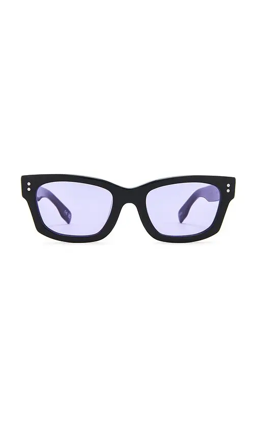 DECADE EYEWEAR Milton Sunglasses - Gloss Black & Purple