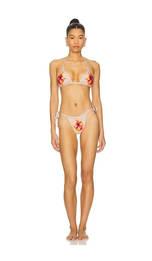 Good American Satin Tiny Ties Bikini Bottom