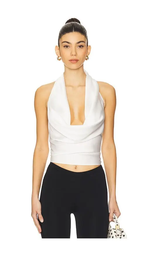 WeWoreWhat Halter Cowl Neck Top