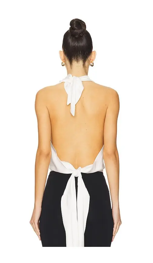 WeWoreWhat Halter Cowl Neck Top