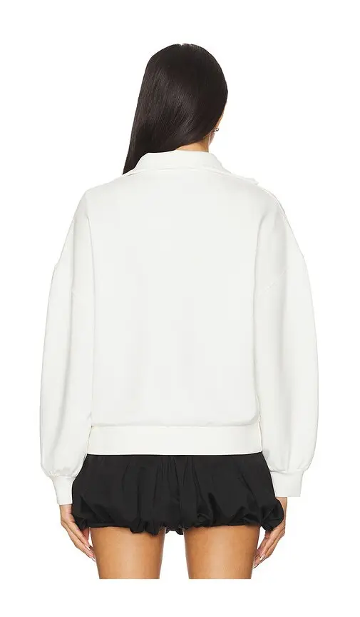 PORT DE BRAS Signature Half Zip Sweatshirt