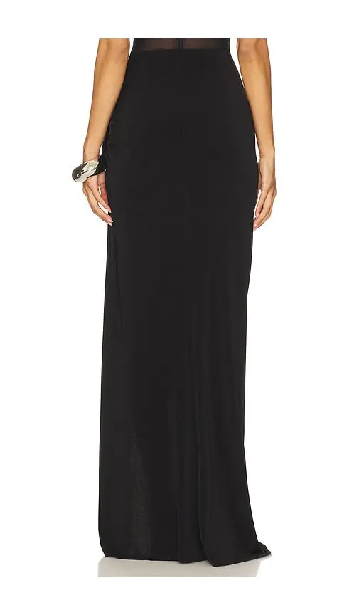 SID NEIGUM Floor Length Gathered Belt Skirt