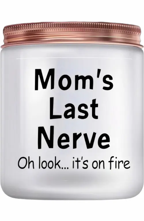 LOVERY Mom's Last Nerve Mother's Day Candle - Vanilla