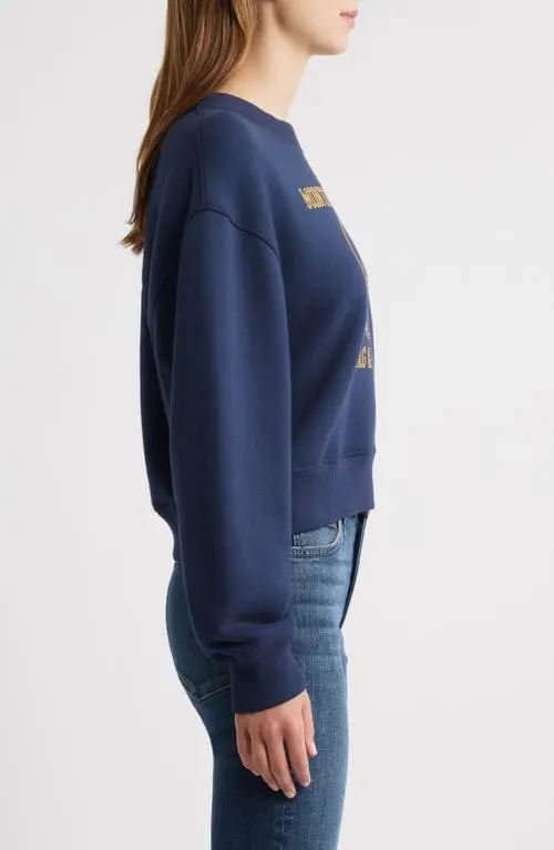 Rag & Bone Montauk Crop Graphic Sweatshirt