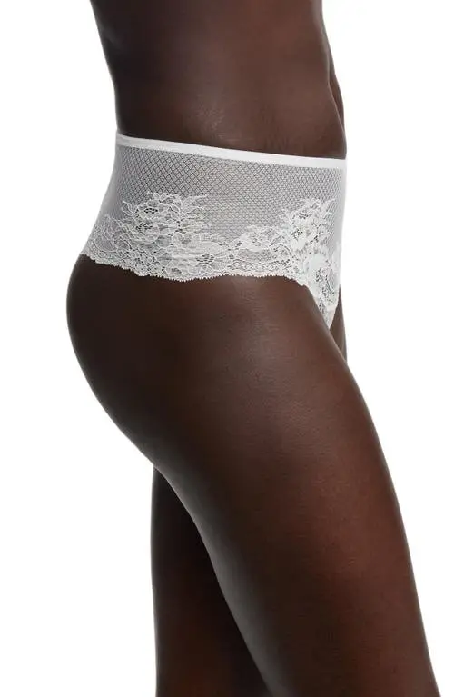 SKARLETT BLUE Flaunt Lace High Rise Thong - White
