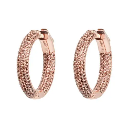 NICKHO REY Mini Tire Hoop Earrings - Coffee/rose Gold