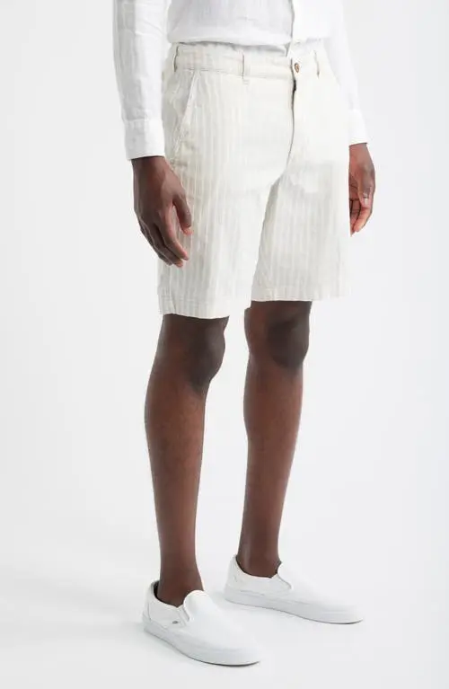 Tommy Bahama Stripe Cotton Blend Chino Shorts