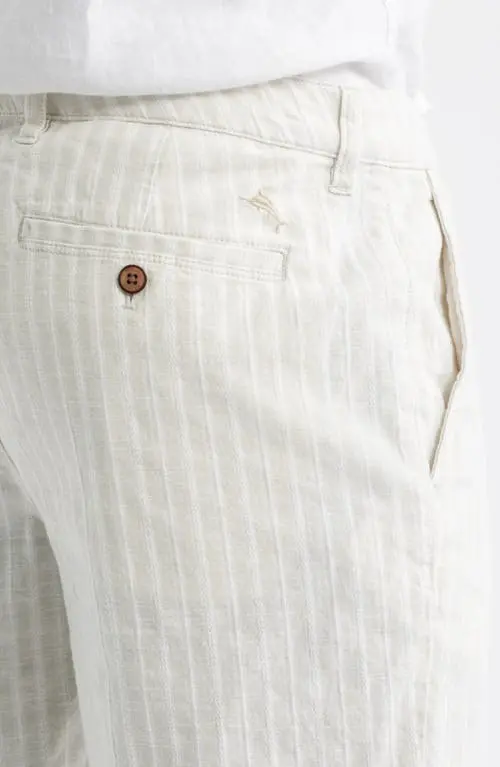 Tommy Bahama Stripe Cotton Blend Chino Shorts