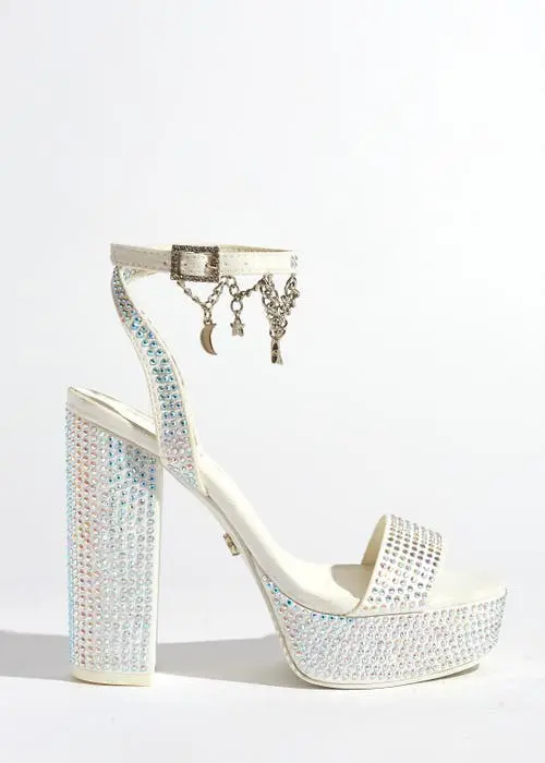 SPARKL Isabella Heel - White