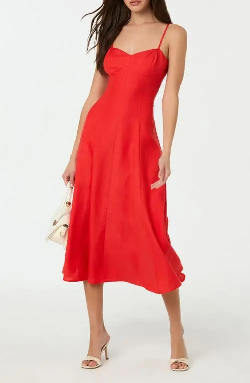 knee length dresses for ladies Maeve Pleated Midi Dress: Floral Midi Dress, Sundress, Plisse Dress, Blue  Midi, Green Midi, Summer Dress main image 0