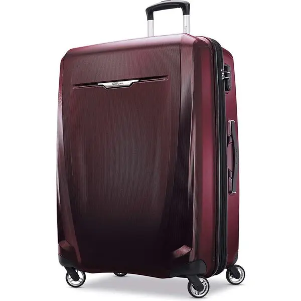 SAMSONITE Winfield 3 Dlx Checked-large Spinner - Burgundy