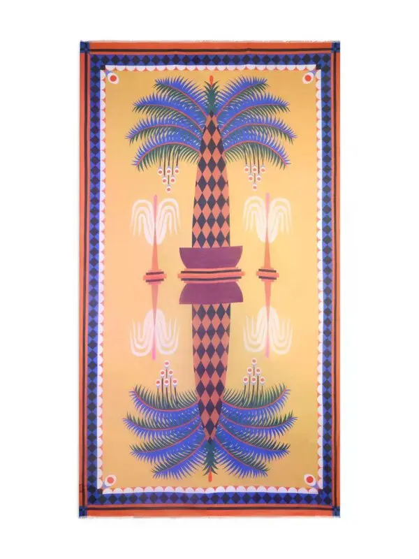 Etro X Agostino Iacurdi Maxi Printed Scarf - Neutrals