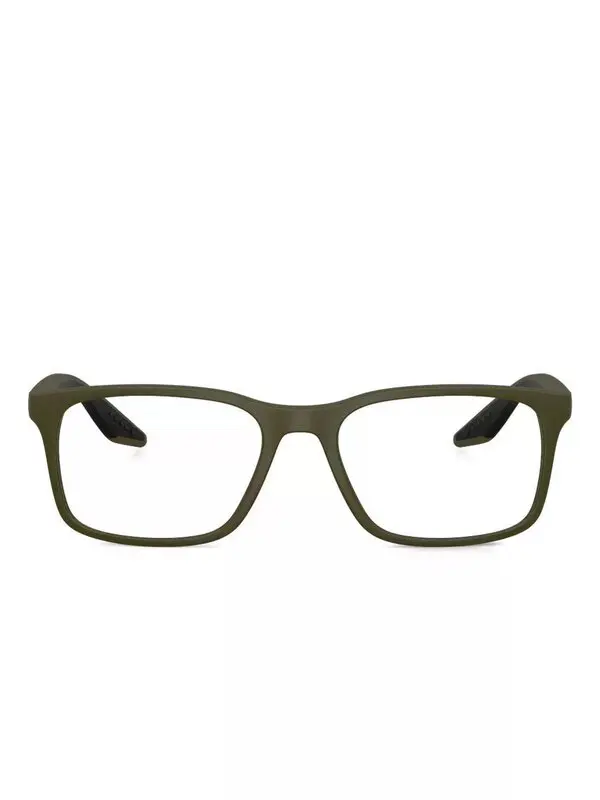 Prada Rectangle-frame Glasses - Green