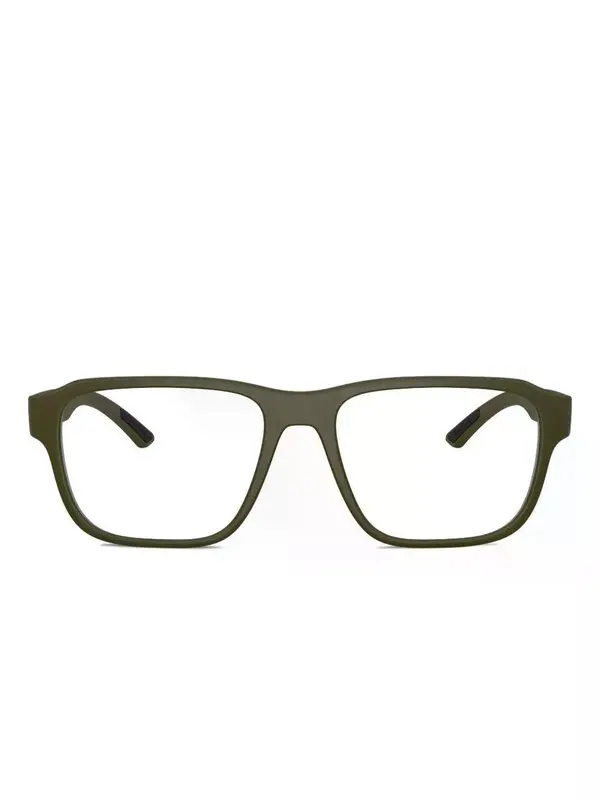 Prada Square Frame Glasses - Green