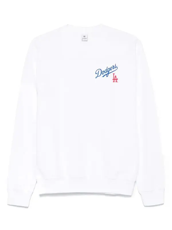 SPORTY & RICH Dodgers Serif Sweatshirt - White