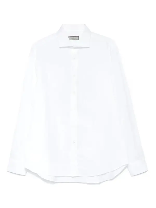 Canali Cutaway-collar Shirt - White