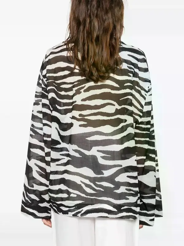 Attico Zebra-print Blouse