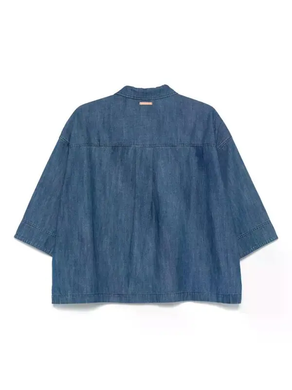 Scotch & Soda Denim Polo Top