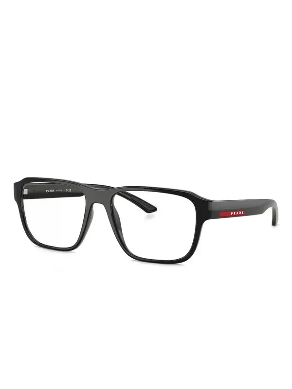 Prada Square Frame Glasses - Black