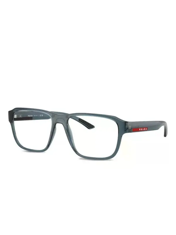 Prada Square-frame Glasses - Blue
