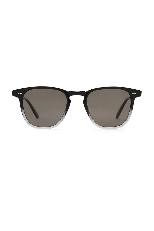 Garrett Leight Brooks Sunglasses - Graphite Fade & Semi-flat Pure Grey Pola