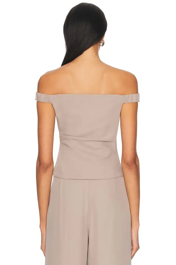 THE SEI Off-the-shoulder Boned Bodice Top