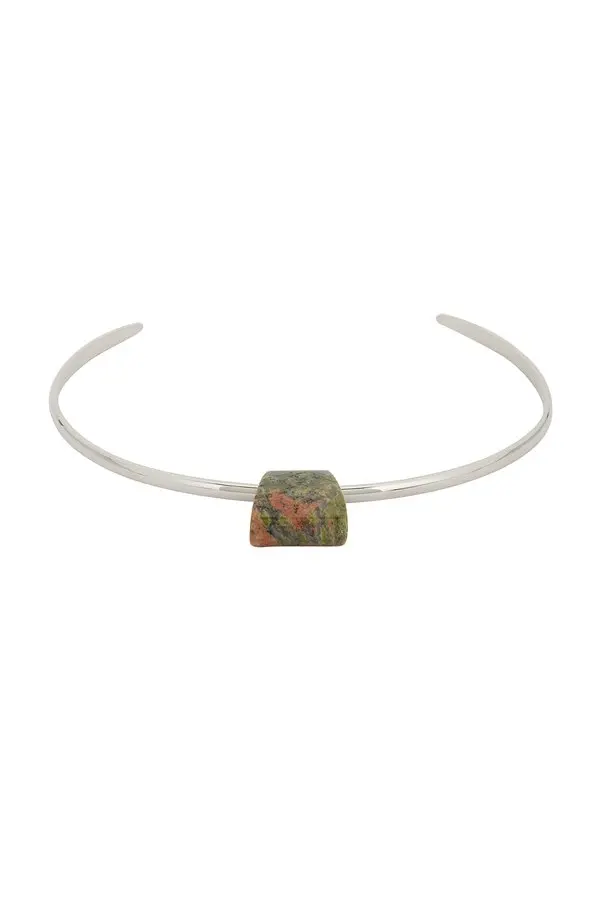 Ronny Kobo Bengali Choker - Silver & Turqouise