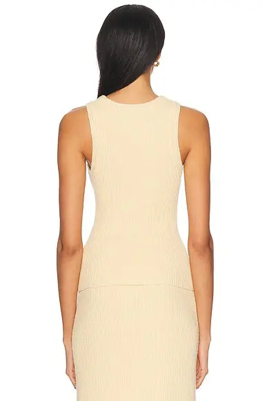 Enza Costa Boucle Knit Tank Top